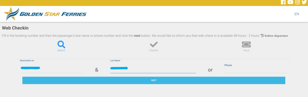 Golden Star Ferries Check-In Process | Ferryscanner