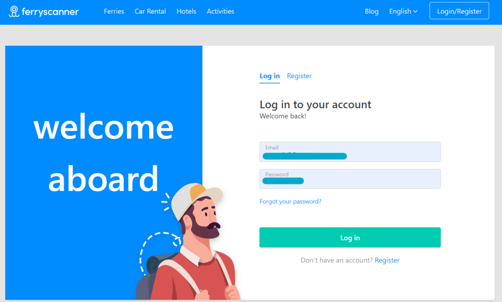 Launch Of New User Accounts Feature | Ferryscanner